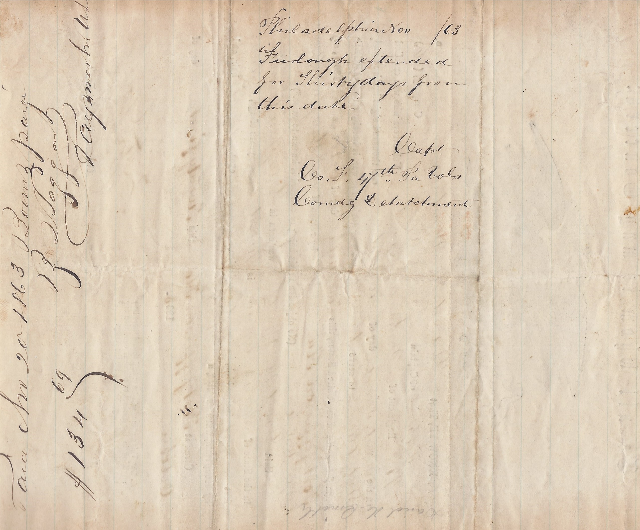 Document Gallery: U.S. Civil War Military Paperwork of First Sergeant ...